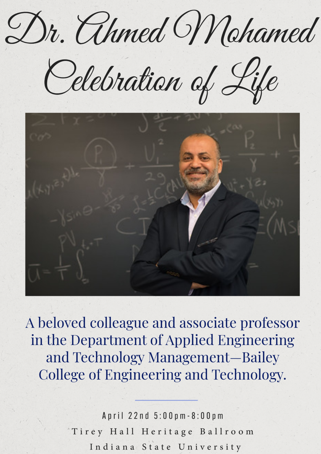 » Dr. Ahmed Mohamed – Celebration of Life